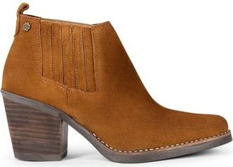 miMaO Bottines en cuir cowboy pour femme Camel, EU 39