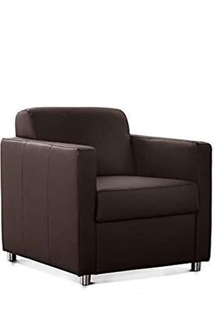 Cavadore Corianne Sessel, mit Federkern, Ledersessel Design, 78 x 80 x 83, Echtleder: dunkelbraun