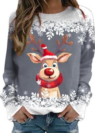 Generic Ugly Pull Noel Rigolo Femme Hiver, Drole Pull de Noel Femmes,Pull Noel Moche,Pull Noel Famille Assortis,Pull Noel Famille,Noel Sweat Polaire Hiver Cha
