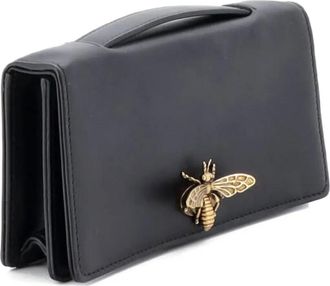 Dior Bee Leather clutch bag - Schwarz