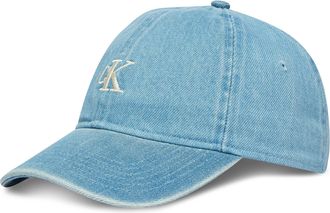 Calvin Klein Cap Calvin Klein Monogram Embroidery Denim Cap LV04G5003G Blau