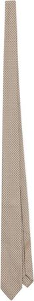 Dolce & Gabbana Homme, Accessoires, Beige, Taille: ONE Size Cravate Martini Jacquard Micro-motif