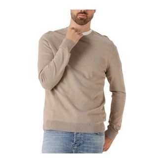 Selected Slhberg Crew Neck Noos - - Knitwear - Herren - Beige - L