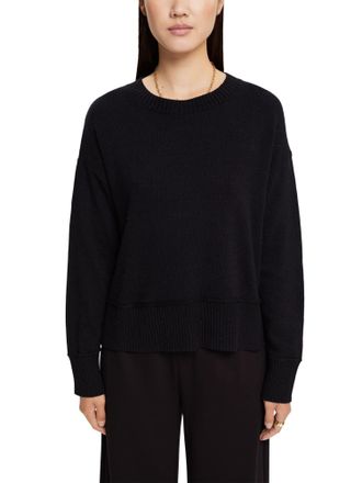 Esprit Damen 092EO1I309 Pullover, 001/BLACK, XS