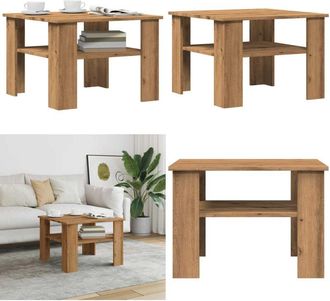 vidaXL vidaXL Couchtisch Artisan-Eiche 60x60x42 cm Holzwerkstoff