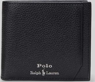Polo Ralph Lauren Portemonnaie aus Kalbsleder mit M&uuml;nzfach