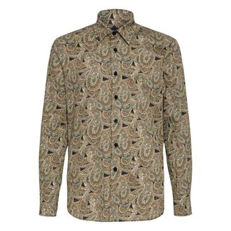 Billionaire Boys Club Homme, Chemises, Multicolore, Taille: XS Gold Cut LS Milano Paisley Shirt