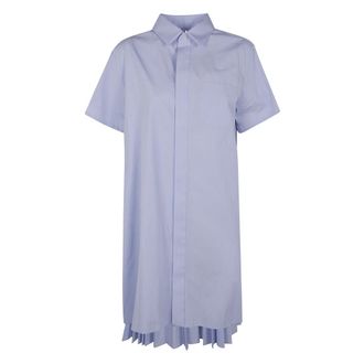 sacai Popeline Kleid f&uuml;r Frauen - - Dresses - Damen - Blau - M