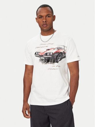 Guess T-Shirt M6YI45 K4231 Wei&szlig; Regular Fit