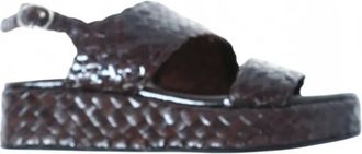 Pons Quintana Femme, Chaussures, Brun, Taille: 38 EU Sandale en cuir tress&eacute;