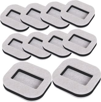 Valiclud 10 Stück Möbel Filzgleiter Antirutsch Stuhl Stopper für Hartholzböden Quadratisch Geräuschdämpfend rutschfest Geeignet für Stühle Sofas Schreibtische 