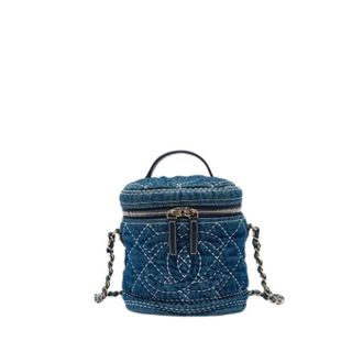 Chanel Sac Vanity Pre-owned - Femme - Pre-owned - Bleu - Taille: ONE Size