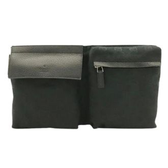 Gucci Sac banane Pre-owned en toile - unisex - Pre-owned - Noir - Taille: ONE Size