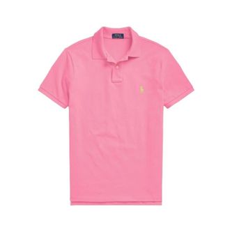 Polo Ralph Lauren Custom Maui Pink Kurzarm-Polohemd - - Tops - Herren - Rosa - XL