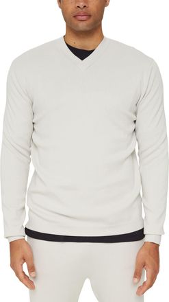 Esprit Herren 101EO2I306 Pullover, Light Grey, S