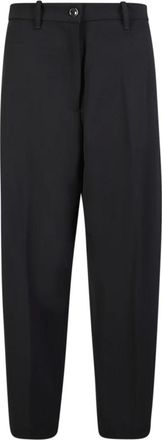 Nine In The Morning Femme, Pantalons, Noir, Taille: W27 Pantalon noir taille haute coupe carotte