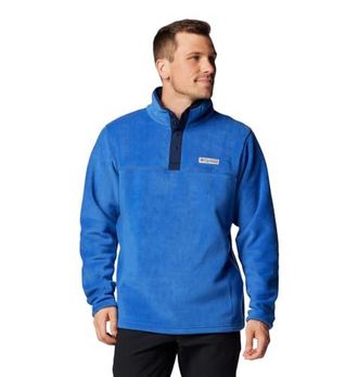 Columbia Steens Mountain Half Snap 2 Pull en Polaire, Bleu Montagne/Bleu Marine, L Homme