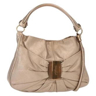 Ferragamo Sac bandouli&egrave;re Pre-owned - Femme - Pre-owned - Beige - Taille: ONE Size
