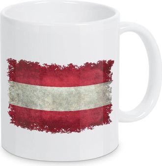 artboxONE Tasse Flag of Austria von Bruce Stanfield - Kaffeetasse Reise