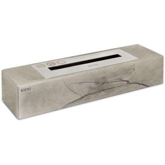 Kiini Kiini - salama Tischkamin Freistehender BioKamin + 1L Ethanolfrei Grau