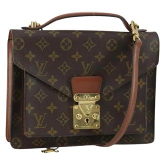 Louis Vuitton Sac &agrave; main en toile Pre-owned - Femme - Pre-owned - Brun - Taille: ONE Size