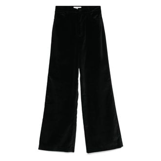 Officine G&eacute;n&eacute;rale Romy 5Pkt Italian Pdye Velvet - Femme - Pantalons - Noir - Taille: W29