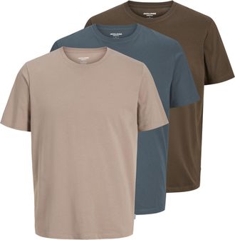 Jack & Jones Jjeorganic Basic Tee Ss O-Ne 3Pk Mp Noos