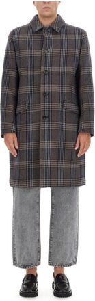 Etro Homme, Manteaux, Bleu, Taille: M Single-Breasted Manteaux