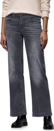 Street One Wide Leg Jeans Steel Grey Washed 26