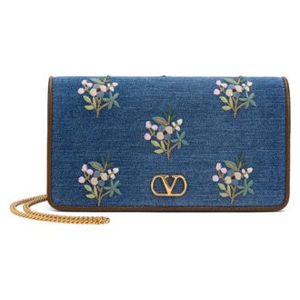 Valentino Garavani VLogo Signature - Femme - Sacs - Bleu - Taille: ONE Size