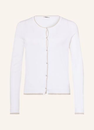Liu Jo Liu Jo Strickjacke Mit Schmucksteinen Und Glitzergarn weiss