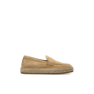 Giorgio Armani Espadrilles en Daim - Femme - Chaussures - Beige - Taille: 44 EU