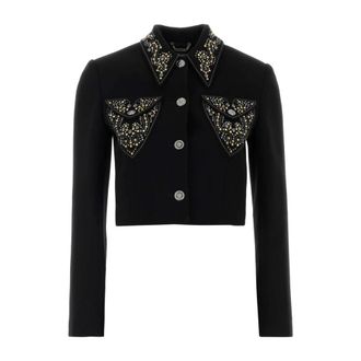Versace Damen, Jacken, Schwarzk, SGr&ouml;&szlig;e