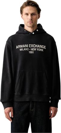 A|X Armani Exchange Homme, Sweatshirts et sweats &agrave; capuche, Noir, Taille: M SweaT-shirt &agrave; capuche