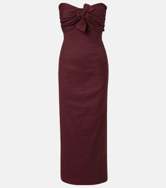 Tove Maxikleid Rahel aus einem Leinengemisch