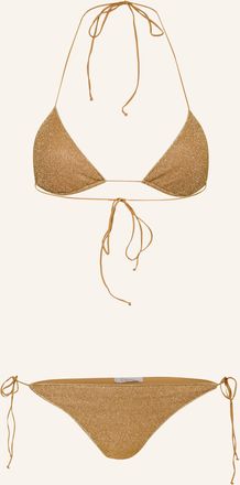 Os&eacute;ree Triangel-Bikini Lumiere Mit Glitzergarn gold