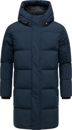 Stone Harbor Herren Steppmantel mit kuscheligem Fleece-Innenfutter warmer Wintermantel mit gro&szlig;er Kapuze Hadrieen XX Navy Gr. M