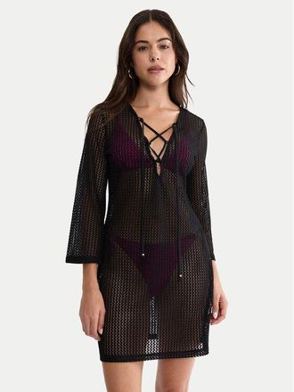 Triumph Strandkleid Beach MyWear Crochet 10226450 Schwarz Relaxed Fit