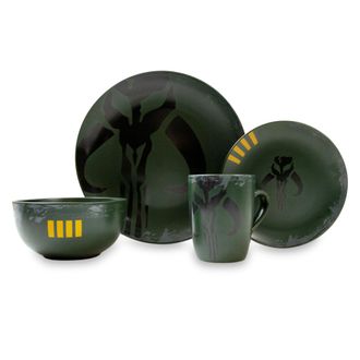 Star Wars Boba Fett Mandalorian Teller & Bowl Collection | 4-teiliges Set