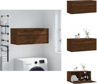 vidaXL Vidaxl - Armoire murale chêne marron 80x36,5x35 cm bois dingénierie - Armoire Murale - Meuble De Rangement - Étagère Murale - Rangement Mural
