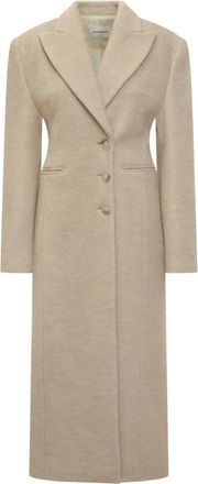 Andamane Manteau long crois&eacute; - Femme - Manteaux - Beige - Taille: 40 FR
