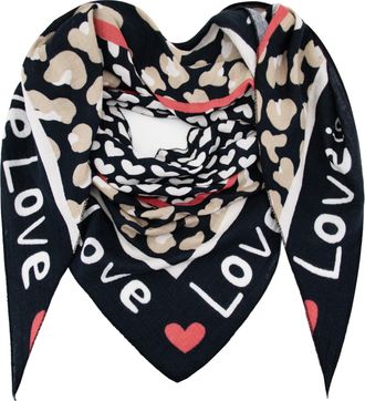 Glamexx24 Gloop Damen XXL Dreieckstuch Halstuch Baumwolle Musselin Schal Poncho Ohne Kratze an Haut Hergestellt in Italien 135 cm&times;135 cm&times;220 cm