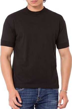 Red Bridge T-shirt basique de qualité supérieure en pur coton moulant, Noir, XL