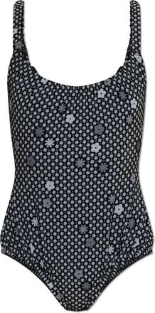 Maison Margiela Femme, Maillots de bain, Noir, Taille: 36 FR Maillot de bain &agrave; imprim&eacute; floral