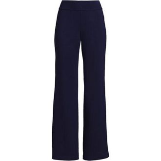 Lands End Starfish Jersey-Freizeithose mit weitem Bein, Damen, Größe:40-42 regular, Blau, Baumwoll-Mischung, by Lands End