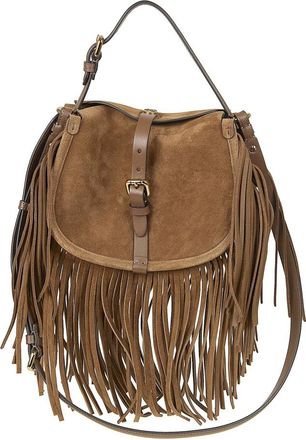 Etro Femme, Sacs, Brun, Taille: ONE Size Petit sac Pony en daim avec franges