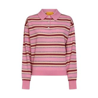 Guest In Residence Smocked Shrunken Polo - - Tops - Damen - Mehrfarbig - M