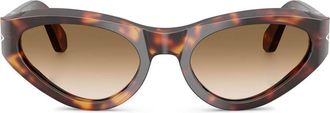Persol Sonnenbrille mit Cat-Eye-Gestell - Braun
