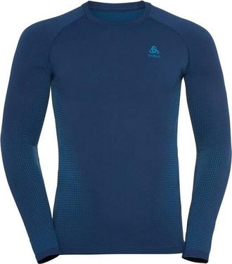 Odlo Herren Unterhemd BL TOP Crew neck l/s PERFORMAN