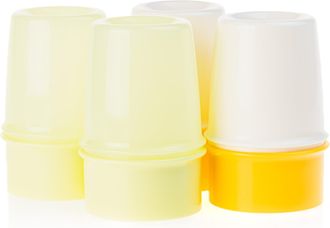 Tupperware Thermo Eierbecher 2X hellgrün + 2X orange (inkl. 1x Klebe-Wurm)